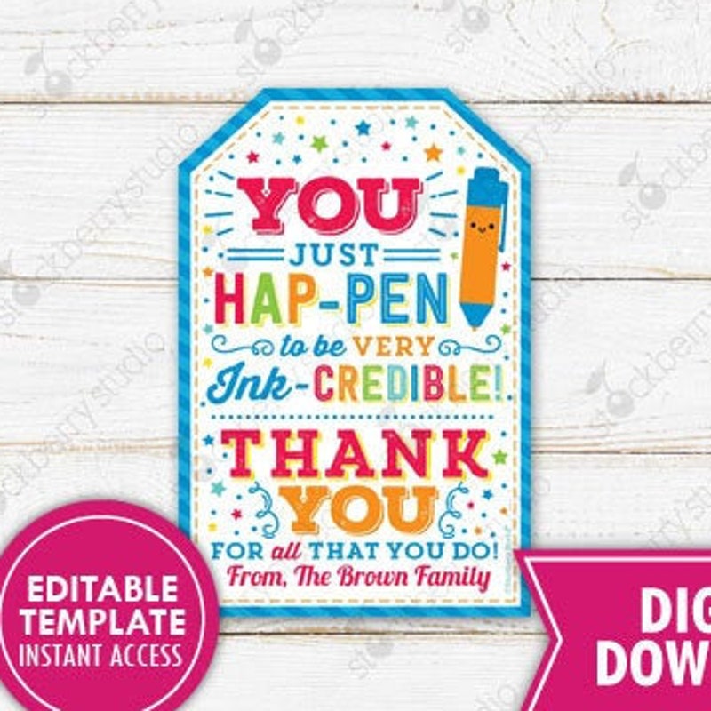 Client Appreciation Tag - Etsy