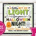 Halloween Gift Tag A Little Light for Halloween Night Glow Stick Trick ...