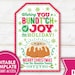 Christmas Bundt Cake Tag Wishing You a Bundt'ch of Joy Printable Thank ...