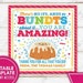 Bundt Cake Tag Printable Teacher Appreciation Bundt Cake Gift Tag ...