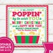 Christmas Popcorn Gift Tag Printable Poppin by Christmas Gift Tag ...