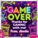 Girl Arcade Party Birthday Party Favor Tag Game Over Video Gaming Thank ...