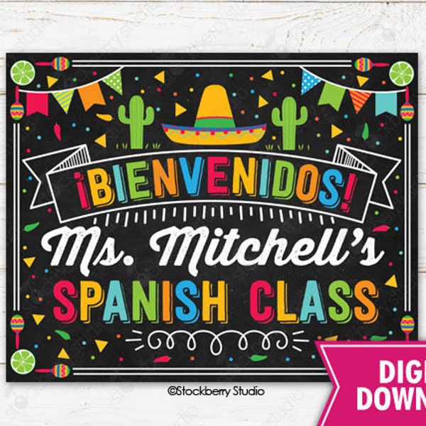 Spanish Bienvenidos Class Printable - Etsy