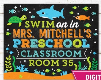 Under the Sea Classroom Decor - Watercolor - Welcome Sign - Etsy