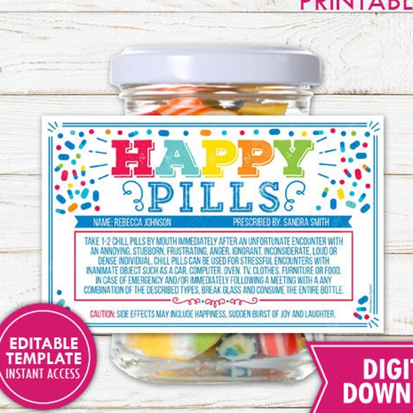 Editable Prescription Labels - Etsy