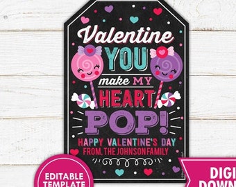 Printable Lollipop Tag - Etsy