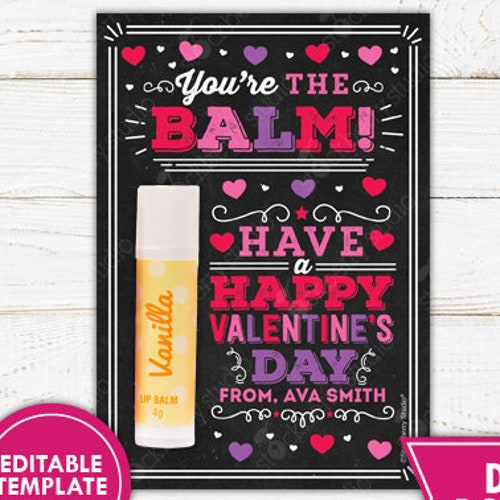 You're the BALM Valentine Instant Download Printable - Etsy