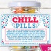Chill Pill Label Printable Prescription Label Funny Coworker Gag Gift ...