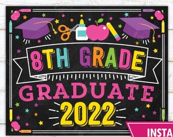 8th Grade Sign - Etsy