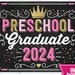 Princess Preschool Graduation Sign Printable Pink Last Day of Preschool ...