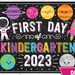 Space First Day of Kindergarten Sign Rocket First Day of - Etsy