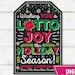 Christmas Lottery Gift Tag Printable Wishing You a Lotto Joy School PTO ...