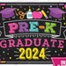 Girl Prek Graduation Sign Printable Last Day of Pre-k Sign Last Day of ...