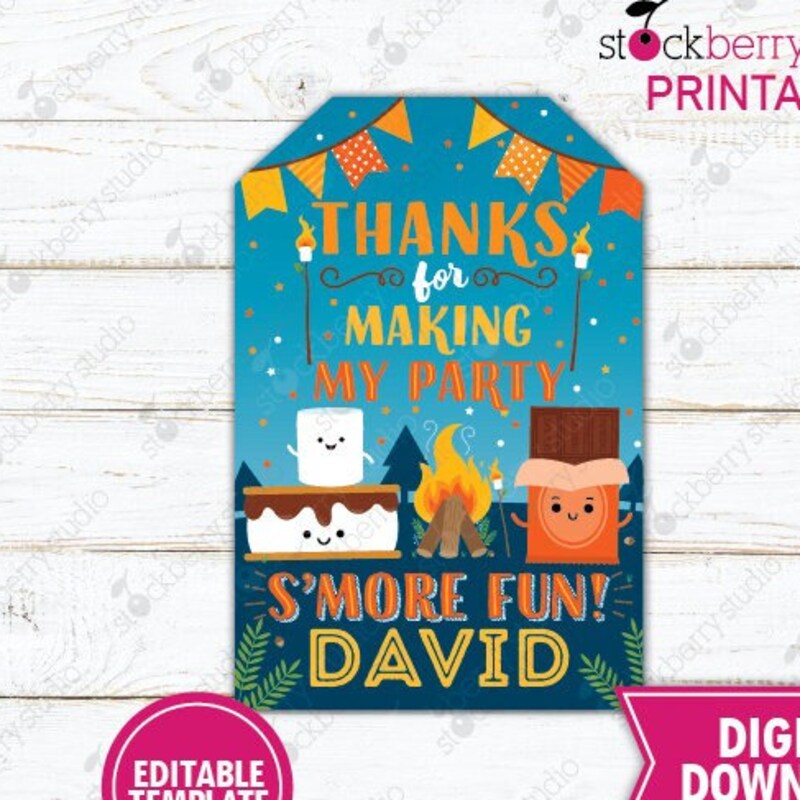 Smore Thank You Tags - Etsy