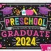Girl Preschool Graduation Sign Printable Last Day of Preschool Sign ...