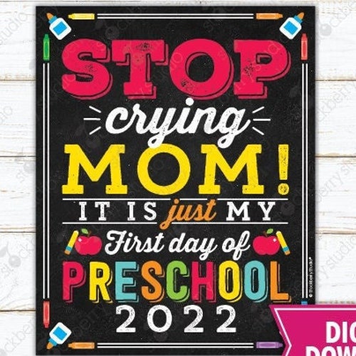 Editable First Day of School Poster DIGITAL FILE Printable - Etsy
