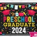 Preschool Graduation Sign Printable Last Day of Preschool Sign Last Day ...
