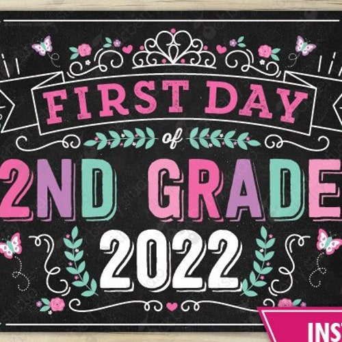Second Grade Here I Come First Day of School Sign Back to - Etsy