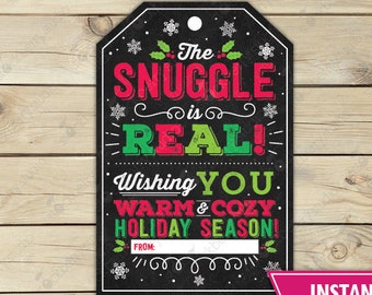 Printable the Snuggle is Real Buffalo Check Plaid Blanket - Etsy