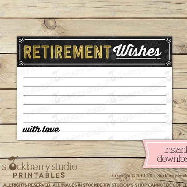 Retirement Wishes - Etsy