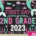 Mermaid First Day of 2nd Grade Sign Instant Download Girl - Etsy