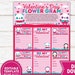 Valentines Day Flower Gram Printable Editable School Fundraiser Flyer ...
