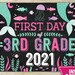 Mermaid First Day of 3rd Grade Sign Instant Download Girl | Etsy
