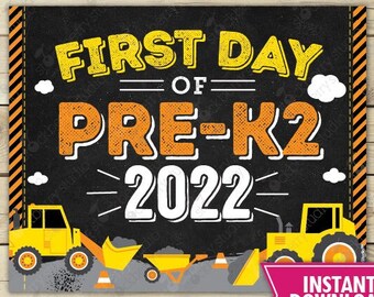 First Day of Pre K2 - Etsy