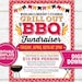 BBQ Fundraiser Flyer Barbeque Cookout Event Invitation Company Grill ...