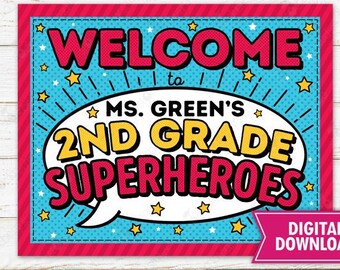 Superhero Door Sign - Etsy