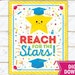 Graduation Ceremony Program Reach for the Stars Sign Template Printable ...