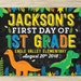 Dinosaur First Day of School Sign Printable Dinosaurs 1st Day of School ...