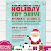 Holiday Toy Drive Flyer Printable Kids Christmas PTO PTA School ...