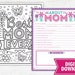 All About My Nana Mother's Day Questionnaire Coloring Page Survey Nana ...