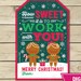 Christmas Staff Gift Tag Christmas Coworker Gift Tags How Sweet It is ...