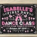 First Day of Dance Sign Printable Dance School Sign Dance | Etsy