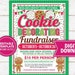 Christmas Cookie Decorating Fundraiser Flyer Printable Community Invitation Template Benefit PTA ...
