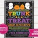 Trunk or Treat Flyer Invite Halloween Party Invitation Kids ...