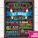 Girl First Day of School Sign Printable Back to School Sign 1st Day of ...