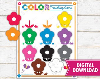 Color Matching Activities Homeschool Printable Learning Tools Preschool ...
