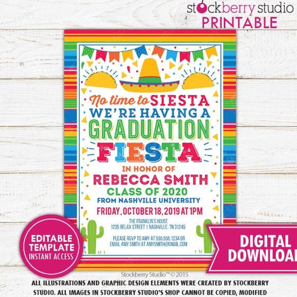 Fiesta Graduation - Etsy