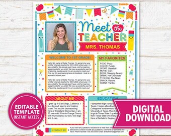 Editable Back to School Newsletter Template, Welcome Letter for Parents ...