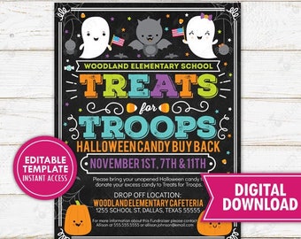 Halloween Candy Drive Poster - Etsy