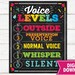 Voice Level Classroom Management Teacher Printables Classroom Poster ...