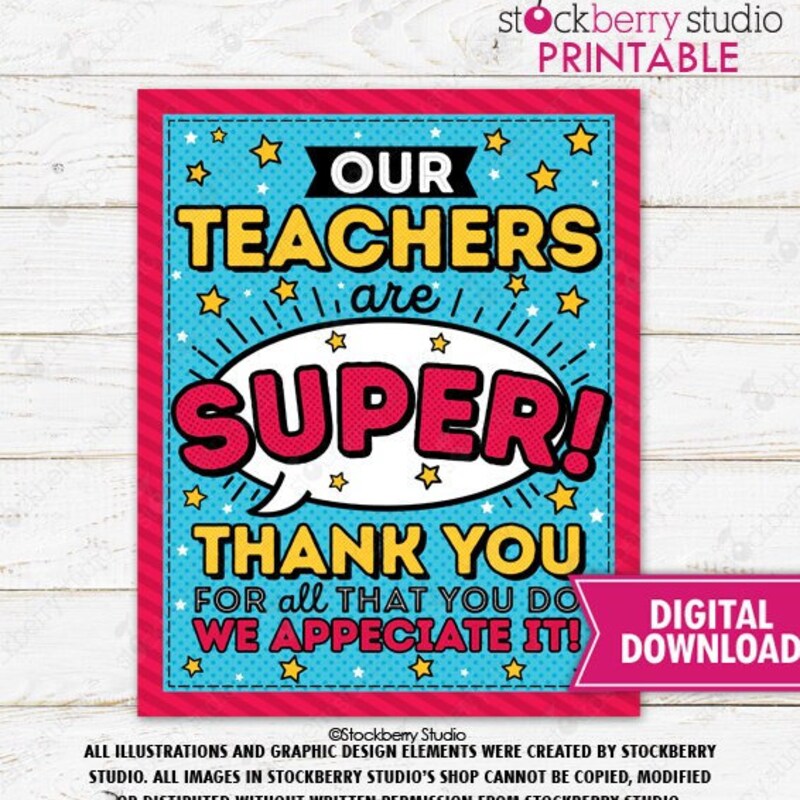 Superhero Teacher - Etsy