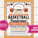 Basketball Fundraiser Flyer Printable Tournament School PTO PTA Benefit ...