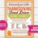 Fall Food Drive Flyer Printable Donation Thanksgiving Fundraiser PTO ...