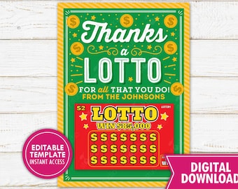 Teacher Appreciation Lottery | Etsy