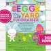 Egg My Yard Fundraiser Form Flyer Printable Kids Egg Hunt Bunny Spring ...