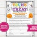 Trunk or Treat Car Vehicle Registration Halloween Form Kids School Sign ...